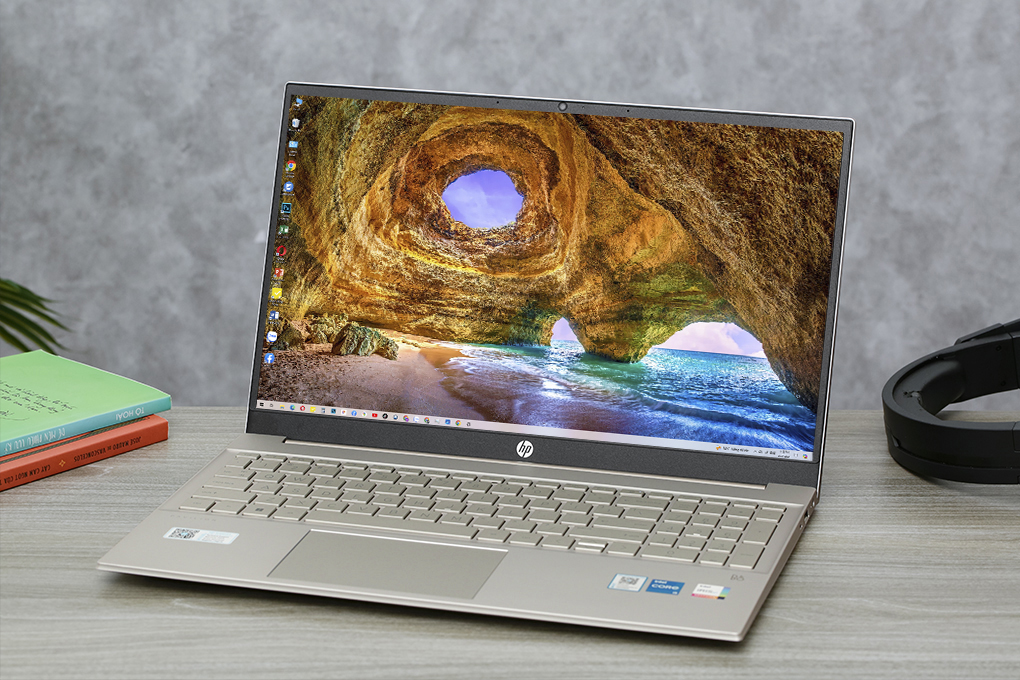 LAPTOP HP PAVILION 15 EG 2023 i5 1335U 15INCH FHD MÀU VÀNG GOLD GIÁ RẺ