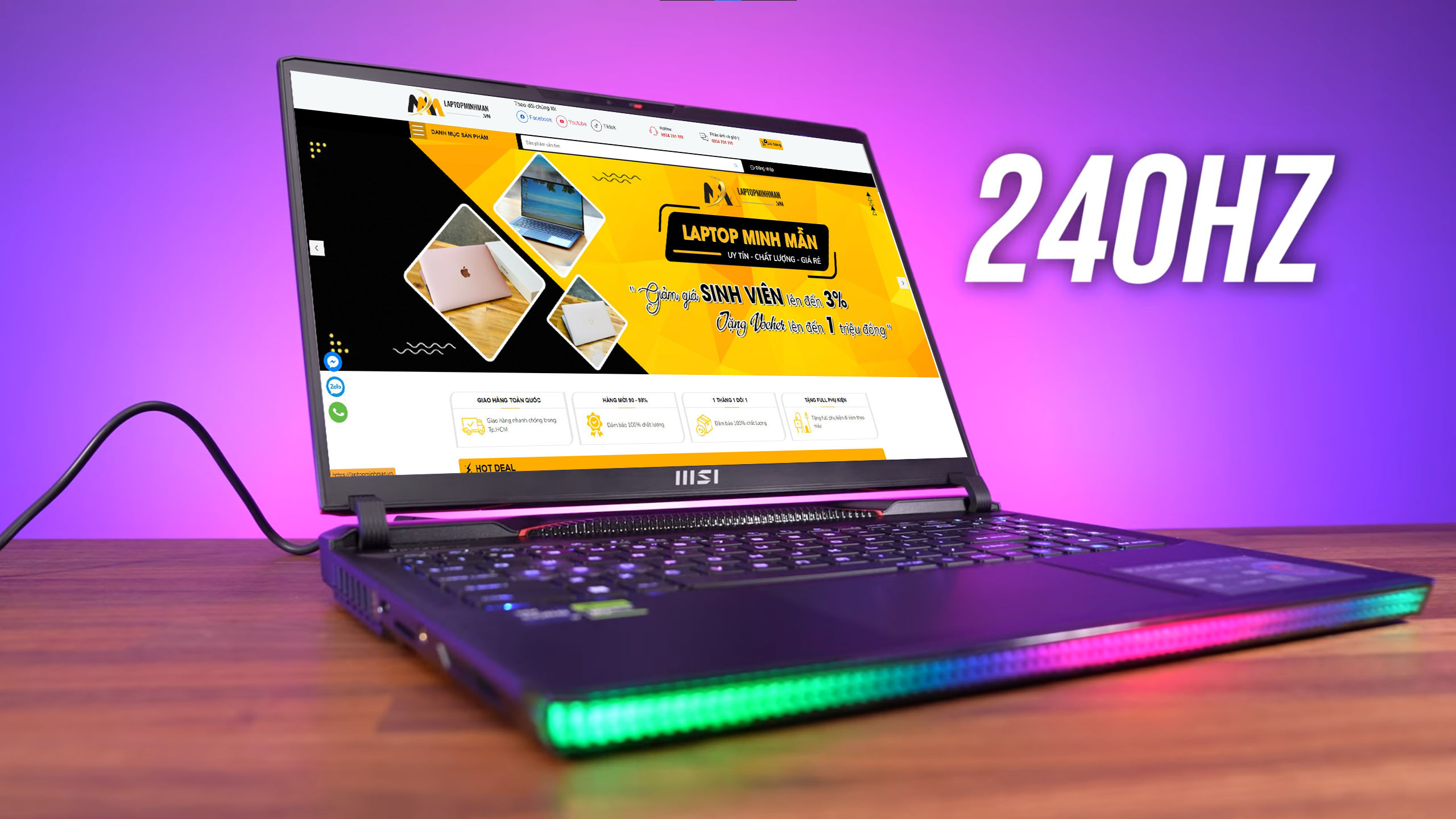 LAPTOP MSI RAIDER GE68HX 13V i7 13700HX RAM 32GB SSD 2TB NVIDIA RTX4070 ...