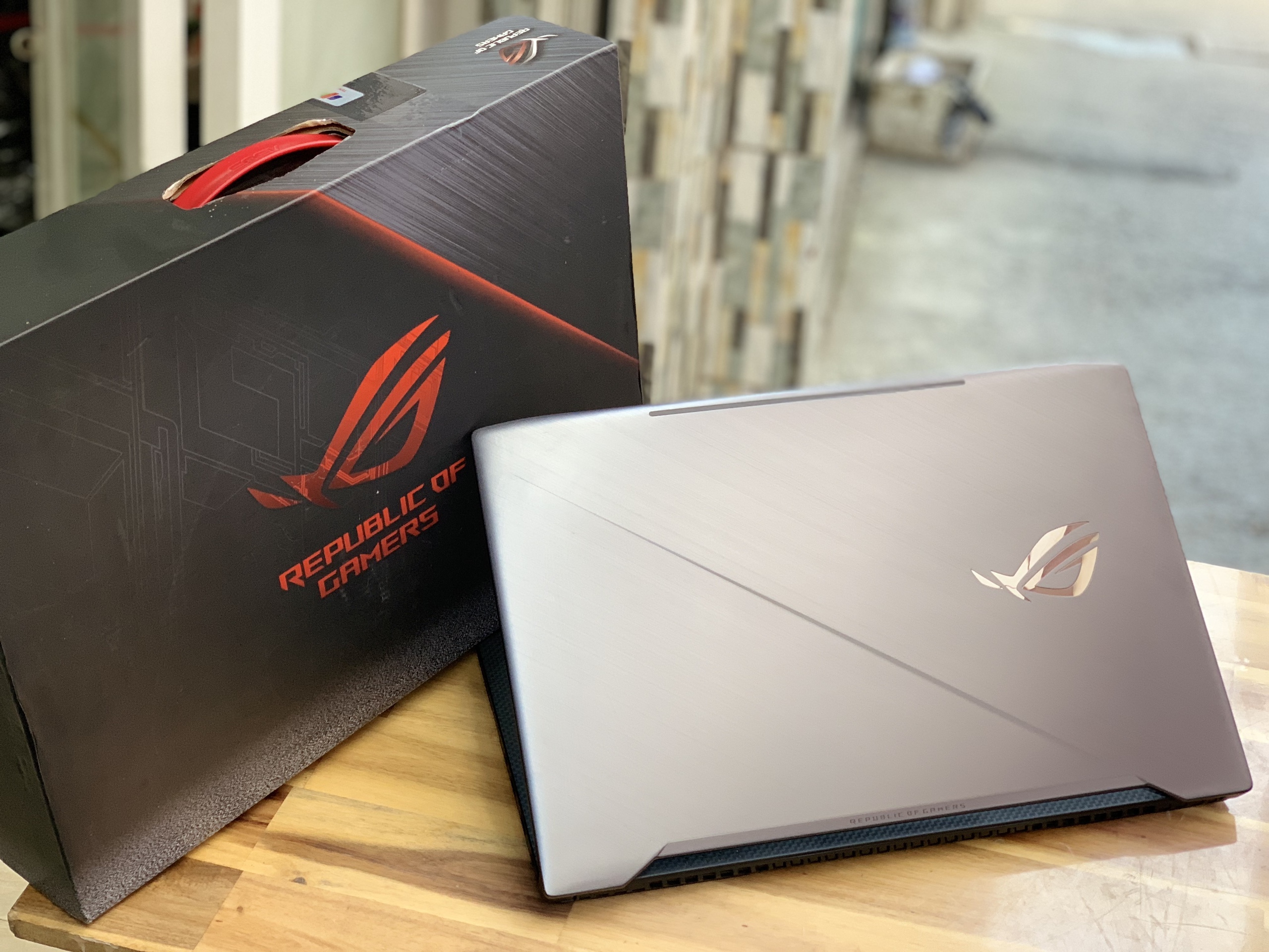 Laptop Asus ROG GL703GE, i7 8750H 16G SSD128+1THDD GTX1050Ti 4G Full HD ...