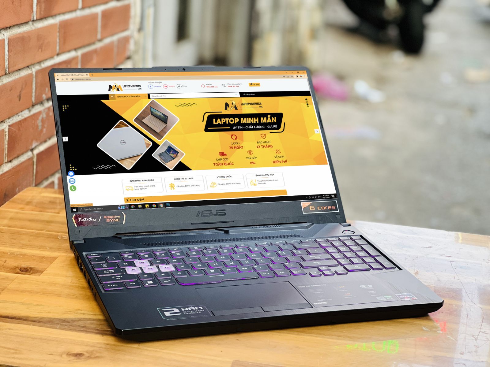 ASUS TUF A15 FA506ICB R5 4600H 2022/ RAM 8GB/ SSD 512GB/ RTX 3050 4GB/ 144Hz/ LED RGB/ CHUYÊN GAME