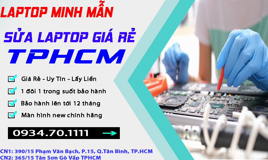 Sửa Laptop Giá Rẻ TPHCM Uy Tín
